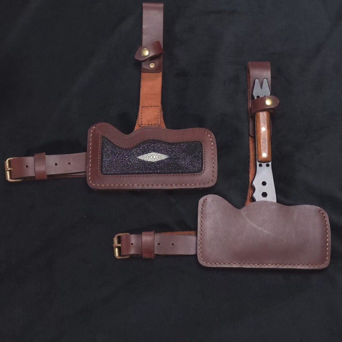 Leather Tomahawk Drop-leg Sheath – Bone Tactical LLC