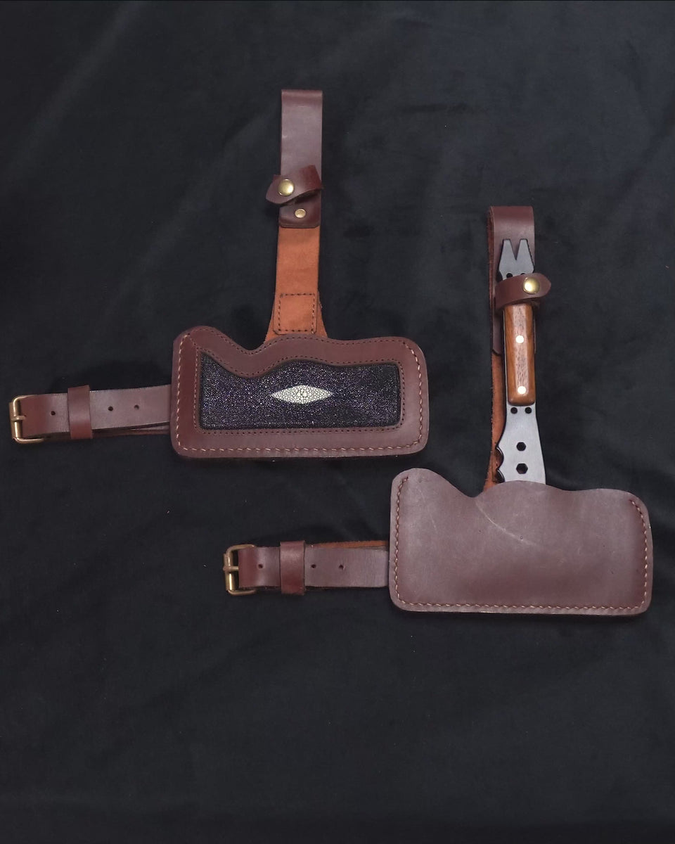 Leather Tomahawk Drop-leg Sheath – Bone Tactical LLC