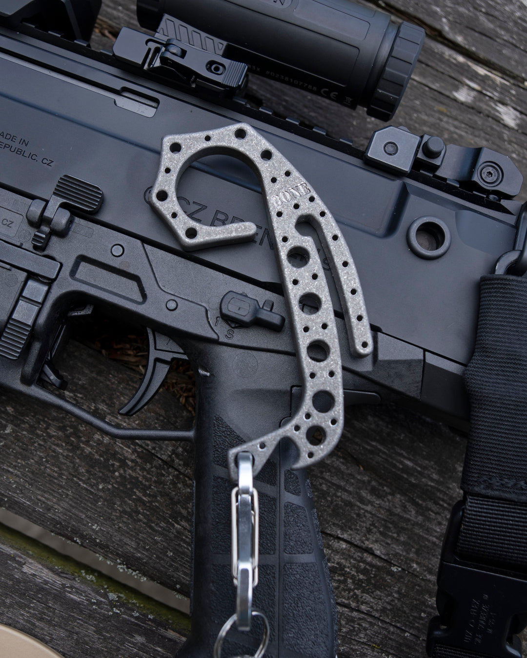 Bone Breaker Stonewashed Stainless Steel – Bone Tactical LLC