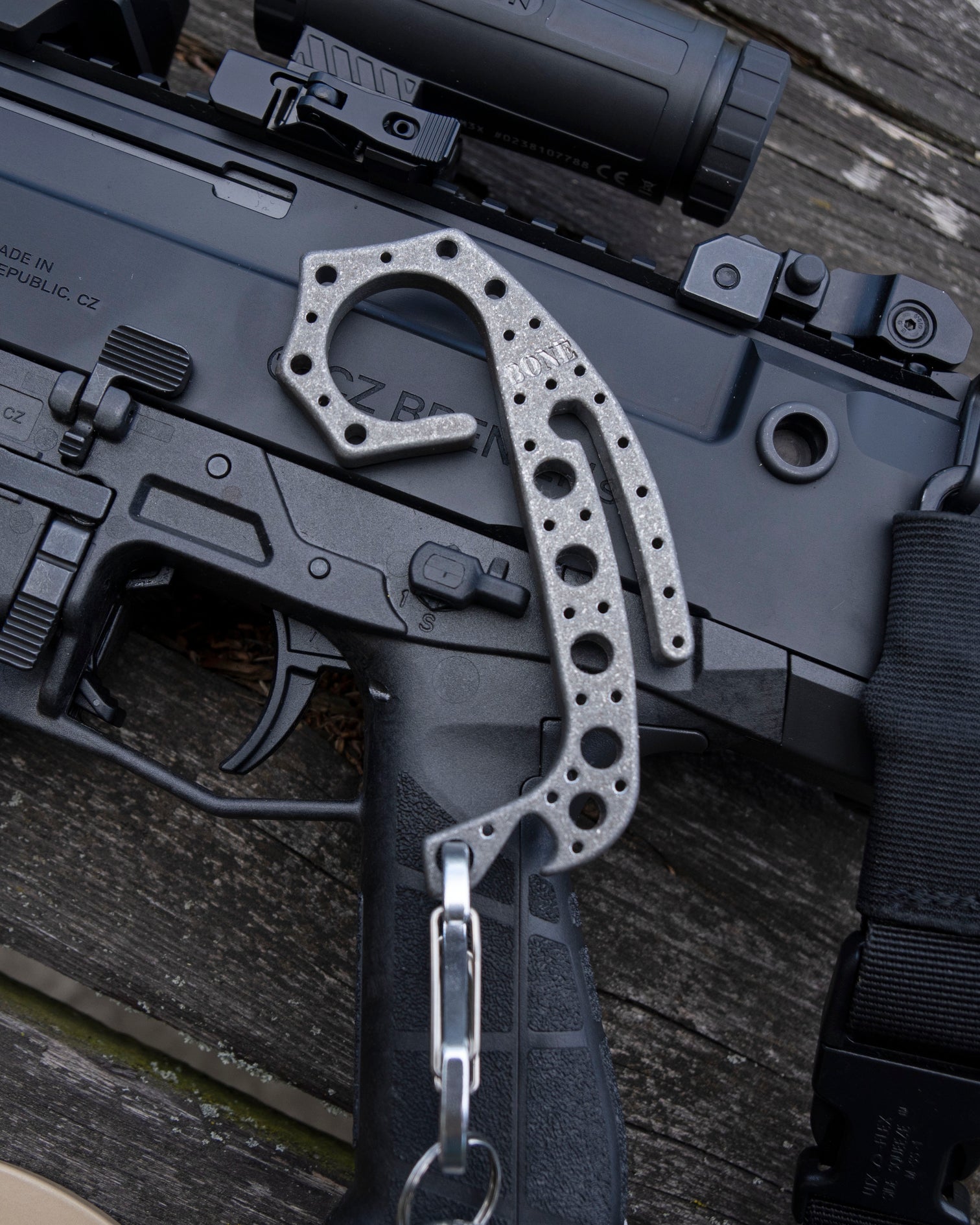 Bone Breaker Stonewashed Stainless Steel – Bone Tactical LLC